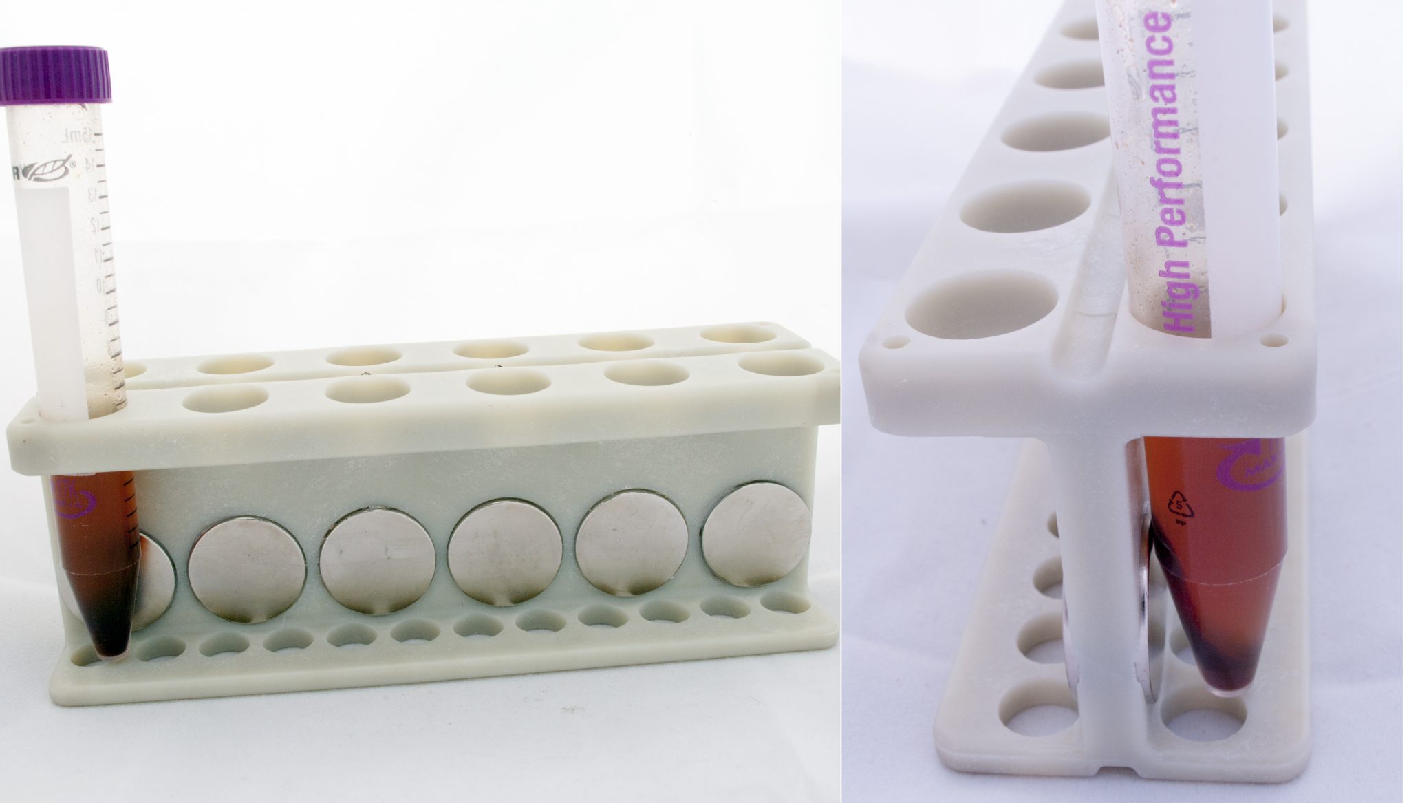 Magnetic separation rack 12-15 ml tubes holes and 24-eppendorf tubes ...